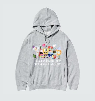 Uniqlo x SPONGEBOB SQUAREPANTS CACTUS PLANT FLEA MARKET SWEAT HOODIE ...