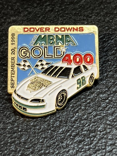 1998 MBNA GOLD 400 Dover Downs NASCAR Racing Enamel Lapel Hat Pin | eBay