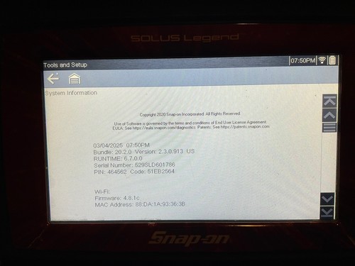 Snap-On Tools EESC336 Solus Legend Automotive Diagnostic Scanner | eBay