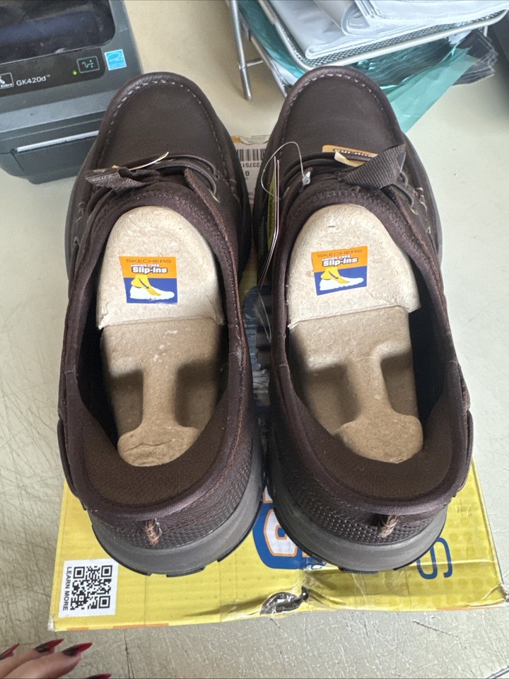 PICK SIZE - SKECHERS 205188 Mens Knowlson Shore Thing Red Brown Slip ...