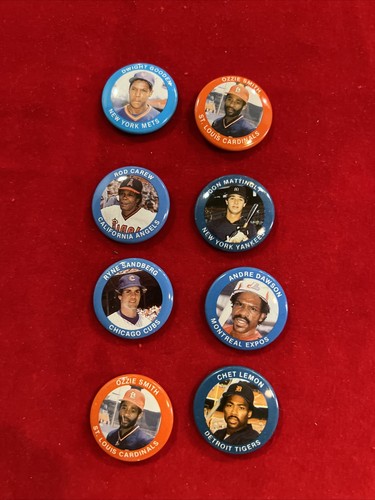 1984 Fun Foods Baseball Buttons/ Pins | eBay