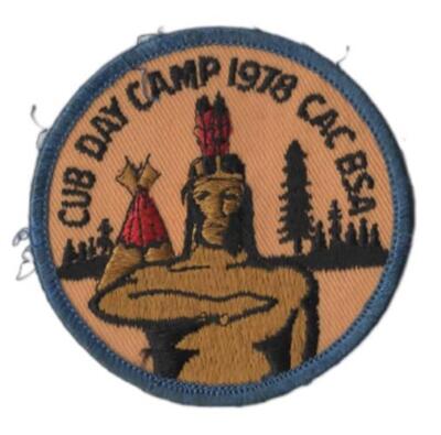 1978 Cub Day Camp CAC BSA Patch BL Bdr. (SEWN) [VA-4365] | eBay