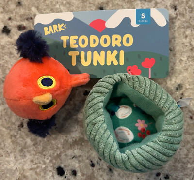 BarkBox Teodoro Tunki Squeaker Crinkley Plush Bird Nest - Small | eBay