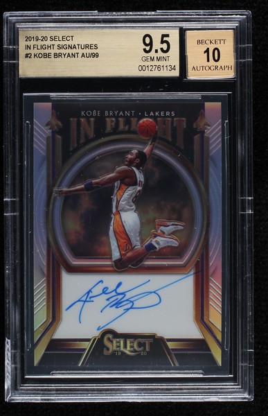 2019-20 Panini Select - In Flight Signatures #IF-KBR Kobe Bryant /99 ...