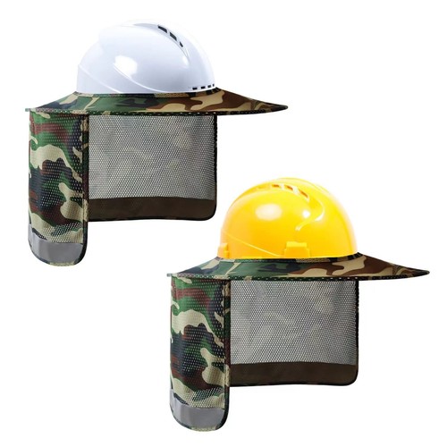 TCCFCCT Hard Hat Sun Shade, Full Brim Neck Sun Shade, High Visibility ...