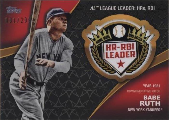 2023 Topps Series 2 - Crowning Achievements Commemorative Patches Babe ...