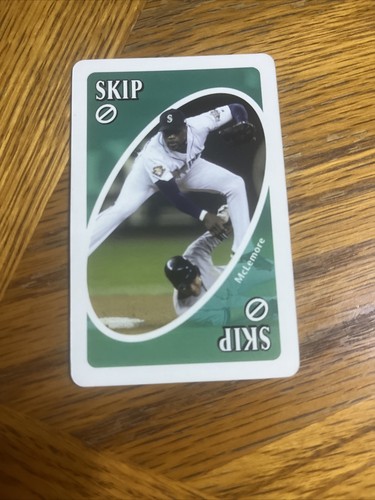 2003 Mark McLemore Uno Green Skip Seattle Mariners Special Edition Card ...