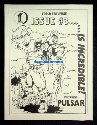 Triad Universe Comics Featuring Pulsar 1994 Print Magazine Ad Poster ...