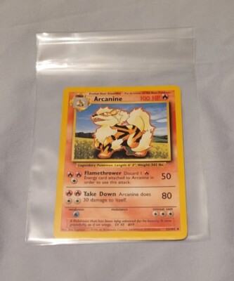 Arcanine Non Holo Rare Pokemon TCG Card WOTC 23/102 Base Set 1999 NM | eBay