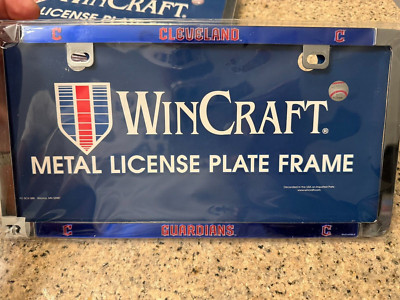 CLEVELAND GUARDIANS CHROME METAL LICENSE PLATE FRAME HIGH QUALITY | eBay