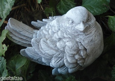 Latex Bird Mold with plastic backup concrete plaster mold 4.5" x 4" x 3 ...