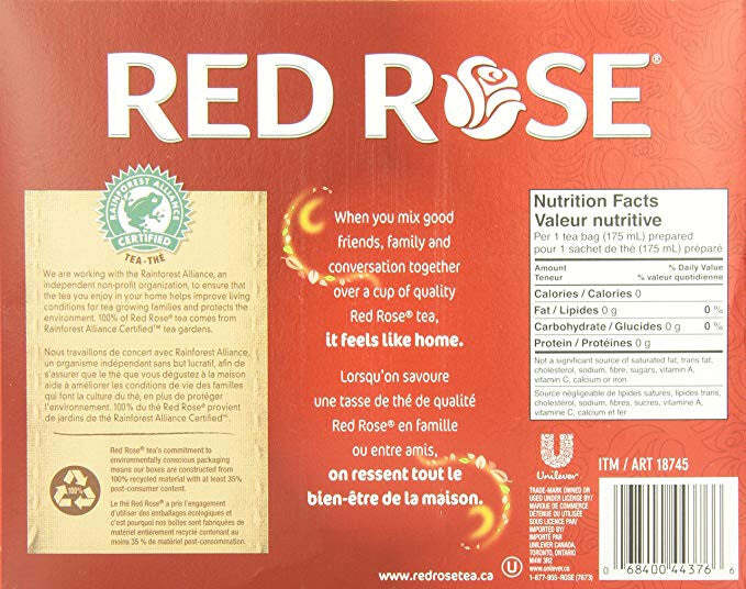 Red Rose Orange Pekoe Tea - 216ct/626g {Imported from Canada} | eBay