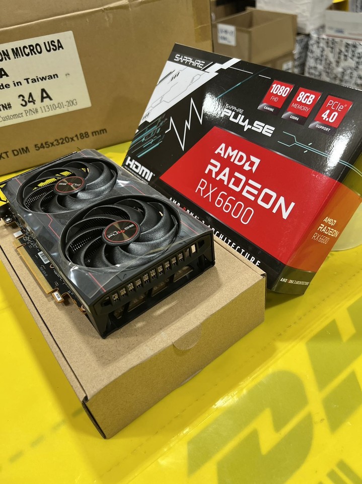 Sapphire 11310-01-20G Pulse AMD Radeon RX 6600 Gaming Graphics Card ...