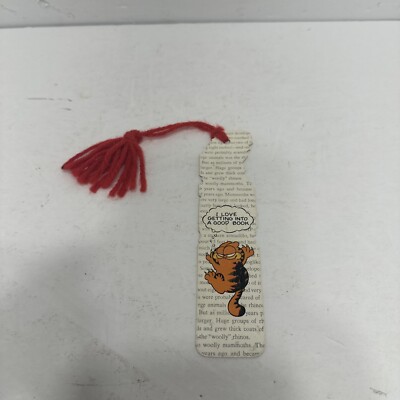Vintage Garfield Bookmark I Love Getting Into A Good Book 1978 Jim ...