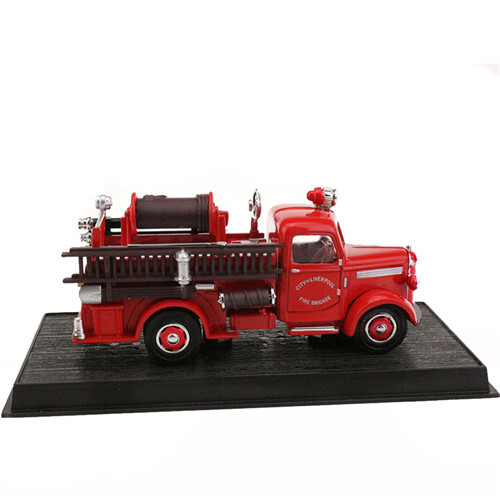 1/43 Red Base 1939 Bedford UK fire truck DIECAST Truck Model | eBay