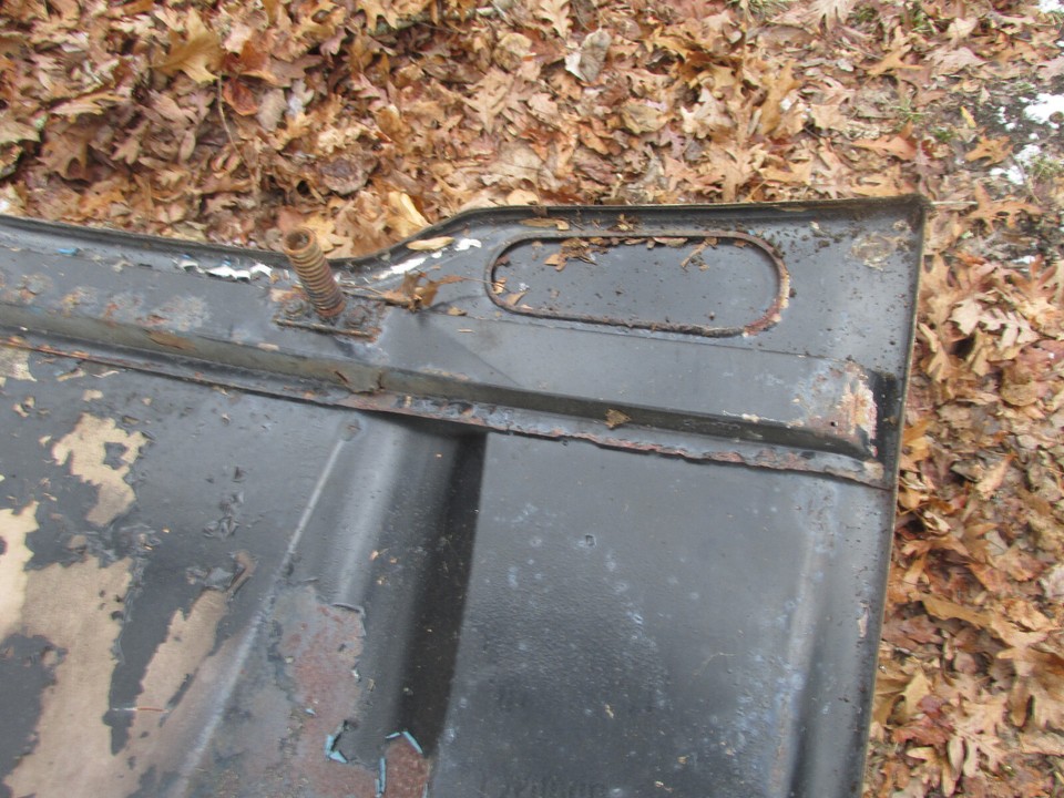 Triumph TR4 Hood, Bonnet, OEM, looks like long bubble Seams solid with ...