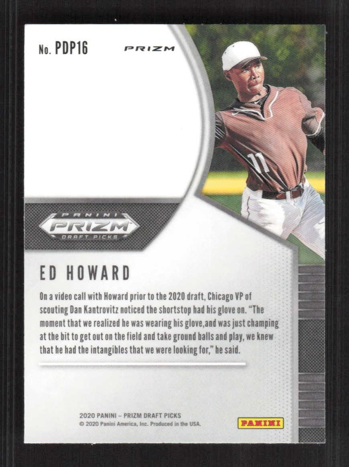 Ed Howard 2020 Panini Prizm Draft Picks Green Pulsar #PDP16 | eBay