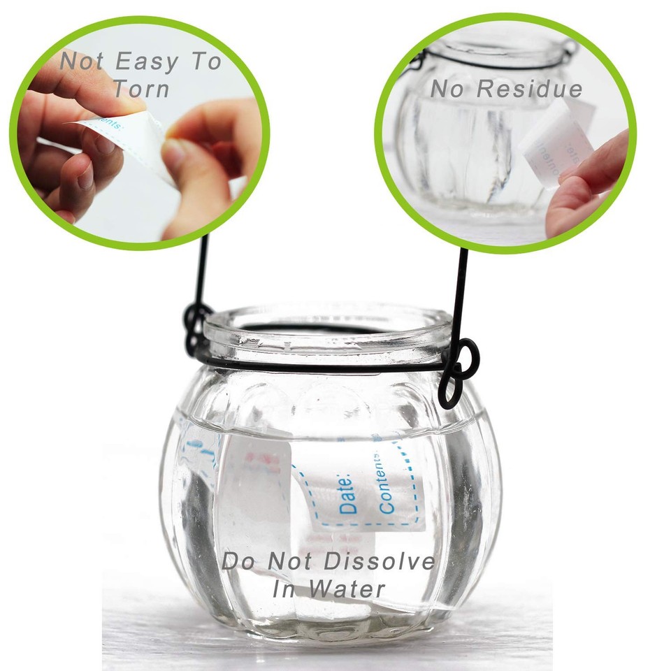 300 Removable Freezer Labels 1x3 Inch Food Storage Stickers No Residue ...