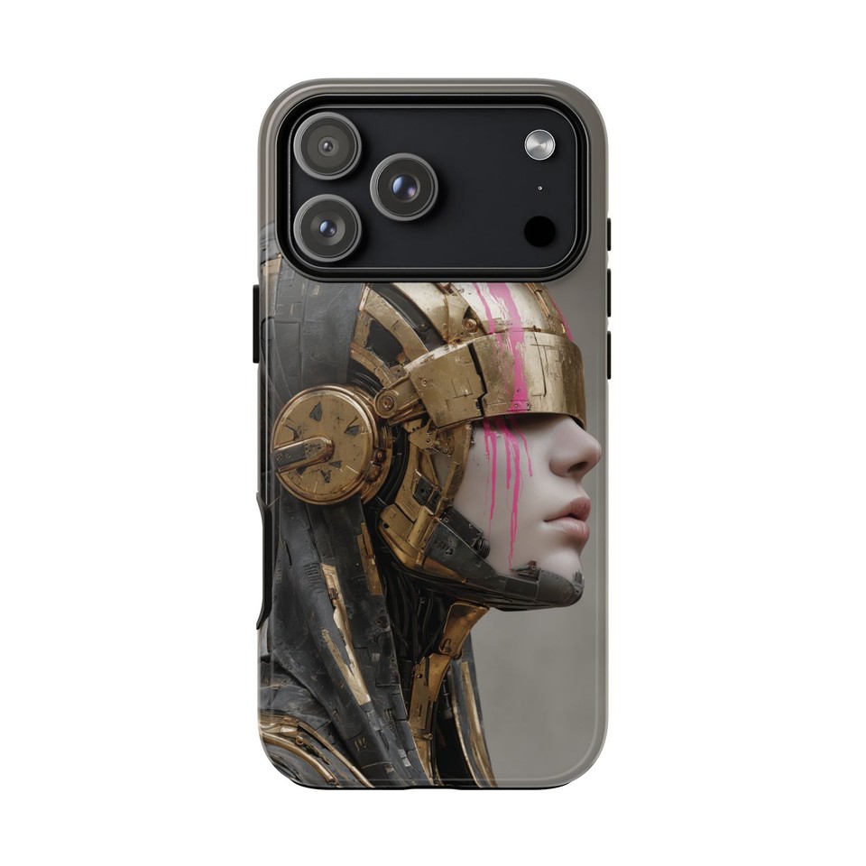 Phone Ink Case for iPhone/Galaxy/Pixel - Bronze Gray Digital Portrait ...