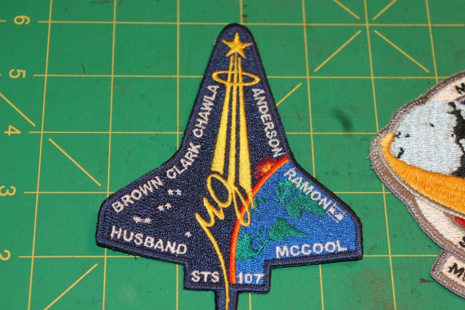 NASA Space Shuttle Challenger STS 51-L & Columbia STS 107 Mission Patch ...