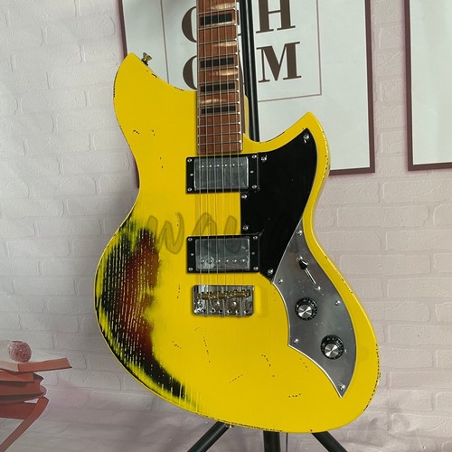 Retro Electric Guitar ASH Solid Body Serus J Maple Fretboard 6 String ...