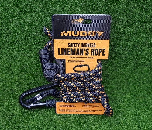 Muddy+Lineman%27s+Rope+Safety+Harness+-+Black%2FOrange for sale online ...