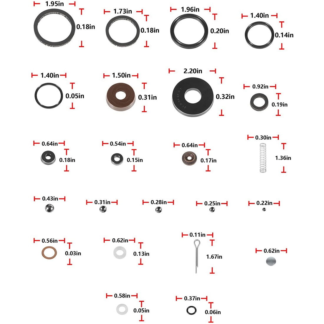 For Floor Jack 4 Ton Lincoln Walker 93657 93667 J-134 Seal Replacement Kit 23684 | eBay