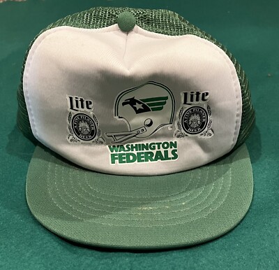 Vintage 1980’s Washington Federals Snapback Hat USFL | eBay