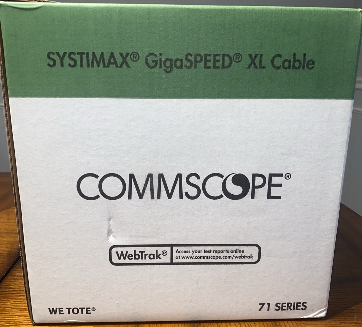 Commscope Systimax GigaSpeed XL Cable 2071E Blue 4/23 U/UTP 1000ft CAT ...