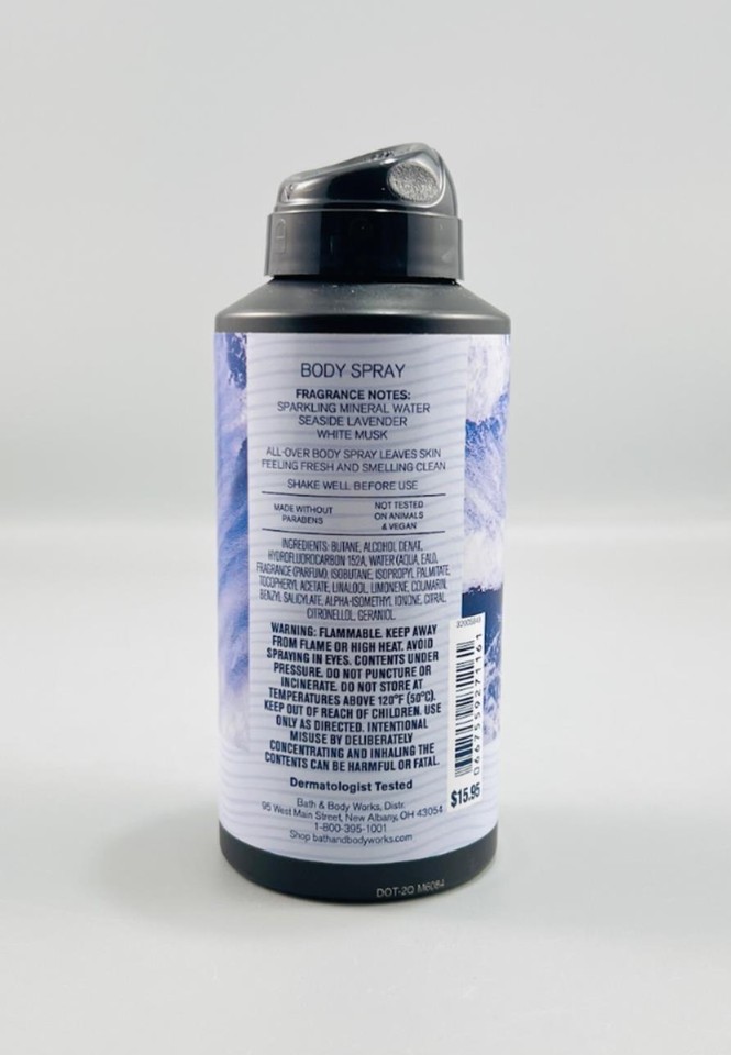 Bath & Body Works Men's Collection Coastal Cliffs Body Spray 3.7oz New ...