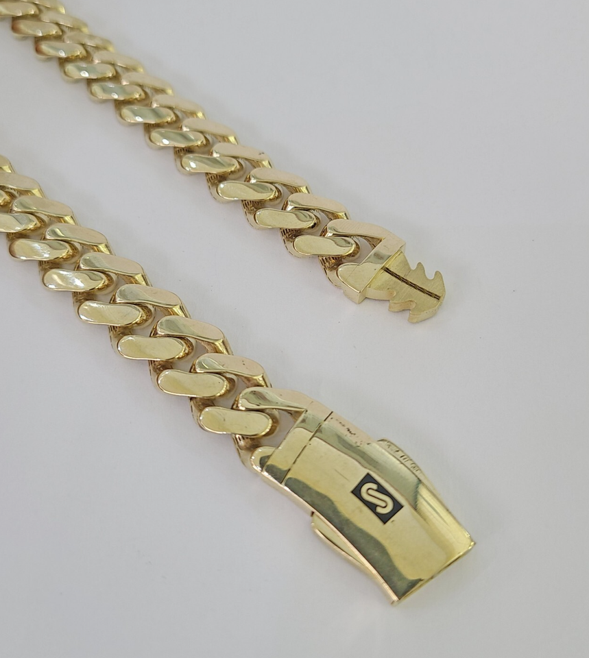 10k Royal Monaco Cuban Link Chain 13.5mm Necklace 22" REAL Yellow Gold ...