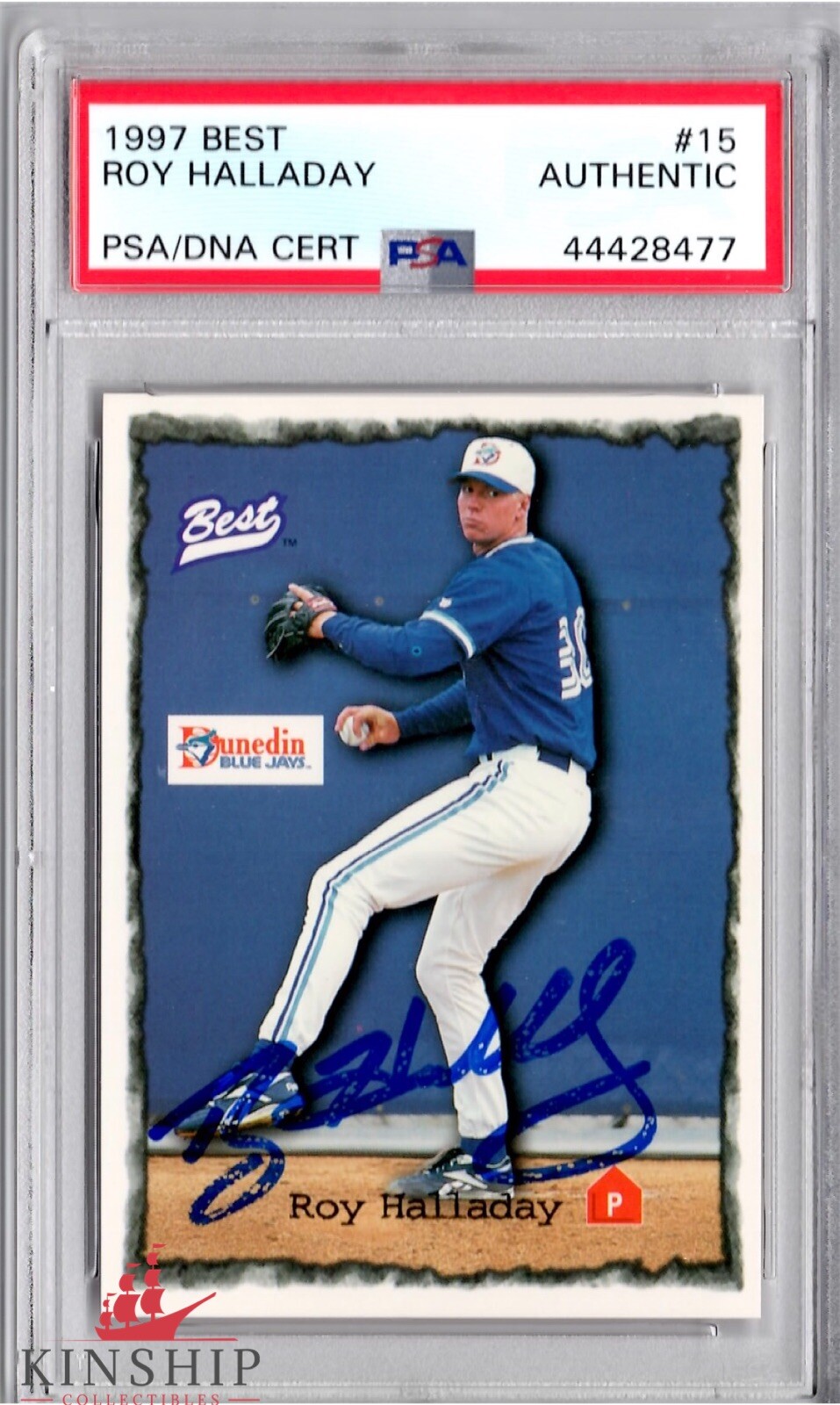 Roy Halladay signed 1997 Best Rookie Card PSA DNA Slabbed Blue Jays HOF ...