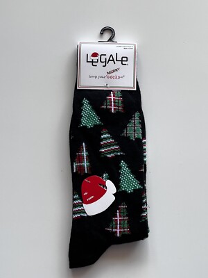 Legale Christmas Tree Socks Men’s Size 8-12 | eBay