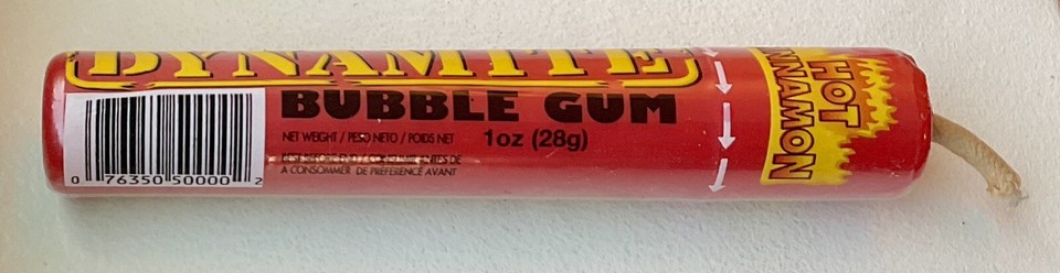 Vintage 1995 “Hot Cinnamon” DYNAMITE Bubble Gum | eBay
