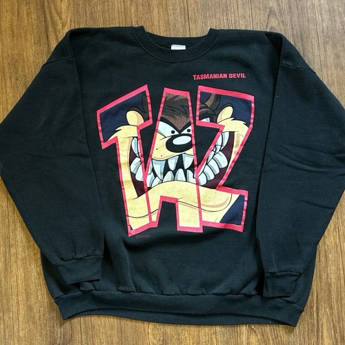 Vintage 90s Taz Looney Tunes Crewneck XXL Tasmanian Devil Artex Tag ...