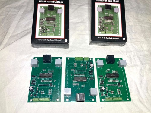 (5) Atlas Signal Cables (5) NCE BD20 (5) Atlas Signal Boards for HO T ...