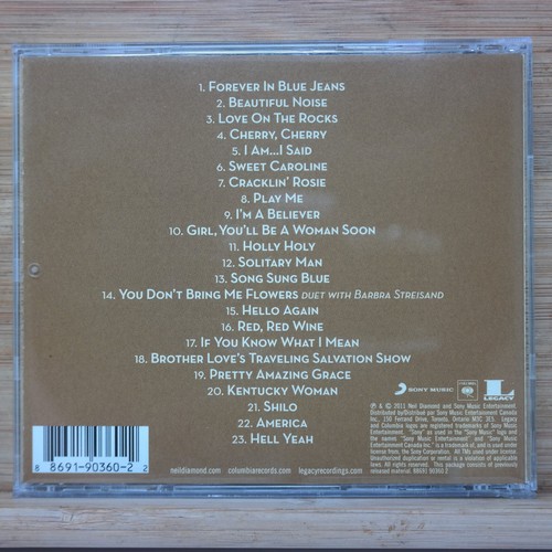 Neil Diamond - The Very Best Of CD 2011 Duet with Barbra Streisand Pop ...