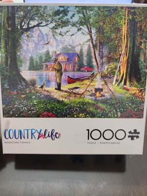 Buffalo 1000 Pc Jigsaw Puzzle Country Life 'Mountain Fishing' Sealed ...
