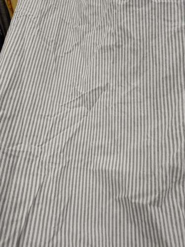 West Elm Gray Narrow Stripes Queen Flat Sheet EUC | eBay