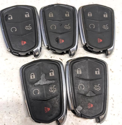 LOT OF 5 OEM CADILLAC SMART KEY FOB KEYLESS ENTRY FOB LOT HYQ2AB 5 ...