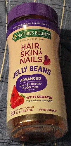 Nature's Bounty Hair Skin Nails Jelly Beans 80 Ct Exp 12/25 | eBay