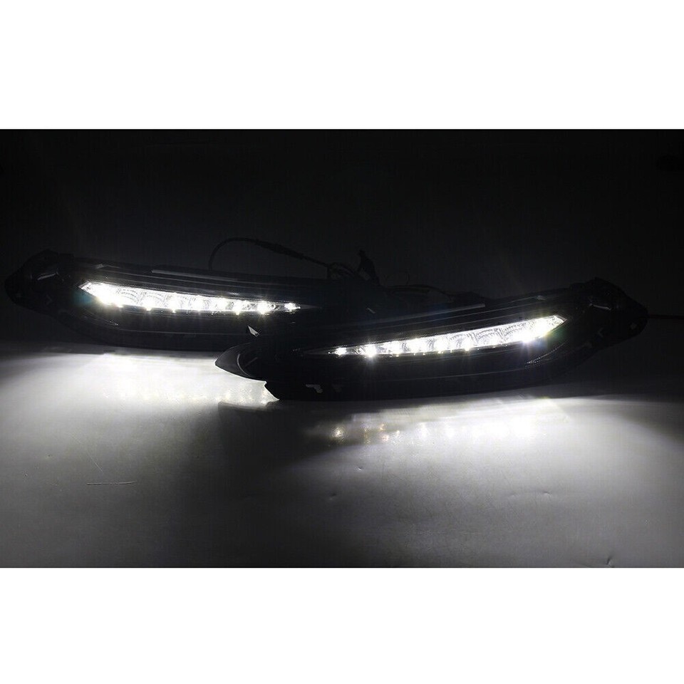 For Honda HRV 2015-2018 16 LED DRL Daytime Running Lights Fog Lamp Turn ...