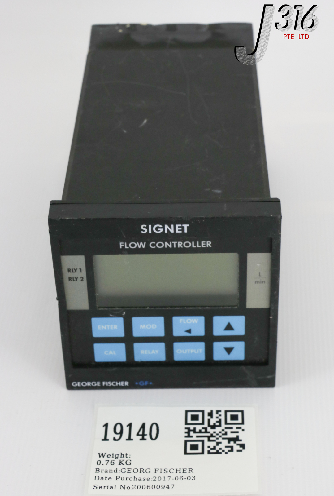 19140 GEORG FISCHER SIGNET 9010 INTELEK-PRO™ FLOW CONTROLLER 3-9010.121 ...