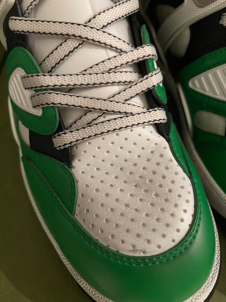 Gucci White/green Leather Basket High Top Sneakers 661301 Gucci White/green Leather Basket High Top Sneakers 661301