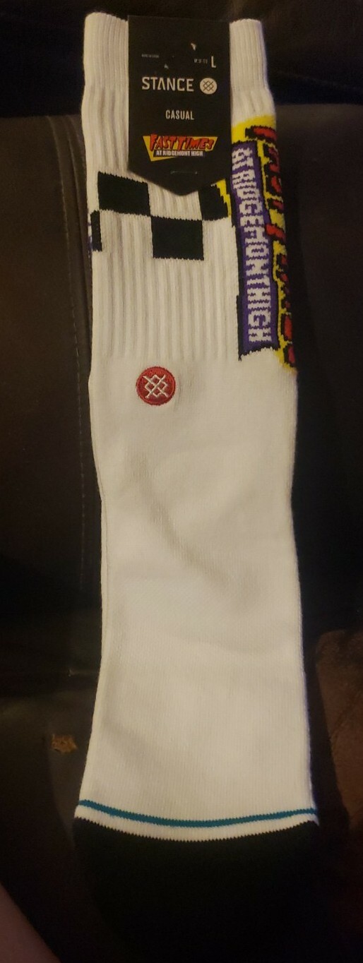 Stance Fast Times At Ridgemont High Themed Gnarly Crew Socks Mens Large ...