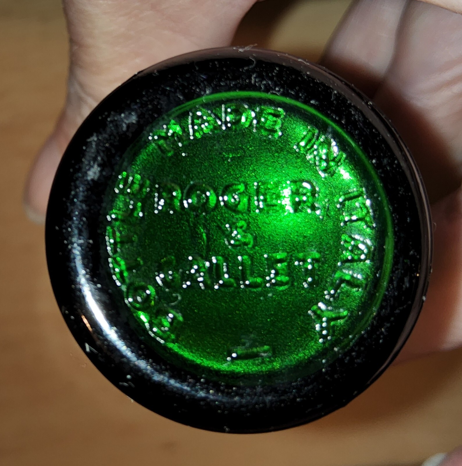 Roger & Gallet Eau de Cologne Paris Perfume Bottle Green Italy Partial ...