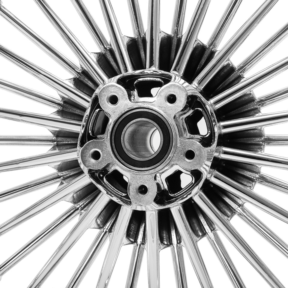 21 & 18 Fat Spoke Wheels Rotors for Harley Touring Electra Glide 00-07 ...