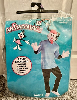 Animaniacs Wakko Adult Standard Size Halloween Costume Mask Gloves ...