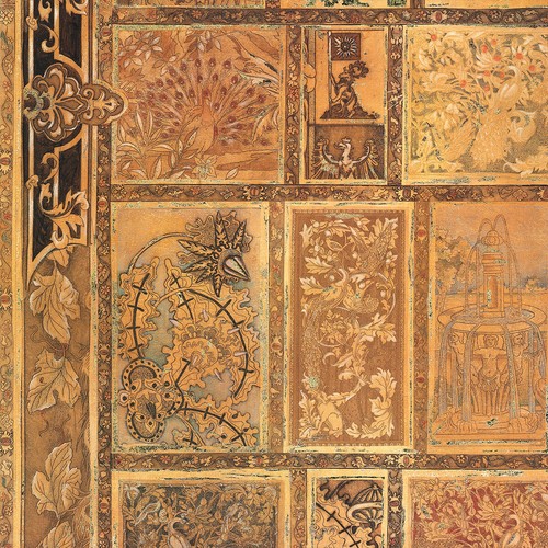 30W"x40H" GOLDEN TAPESTRY by LIZ JARDINE - FLORAL ART PATTERN CHOICES ...