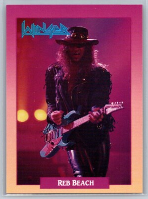 #68 Reb Beach 1991 Brockum Rock Card Winger Band | eBay